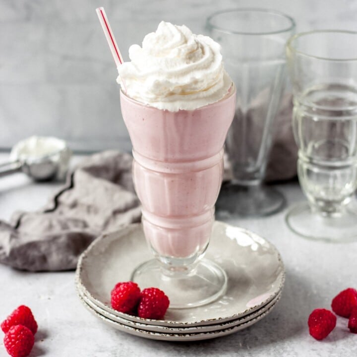Raspberry milkshake